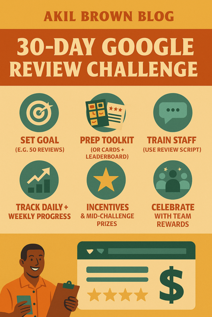 How to Run a 30‑Day Google Review Challenge With Your Team - Akil Brown